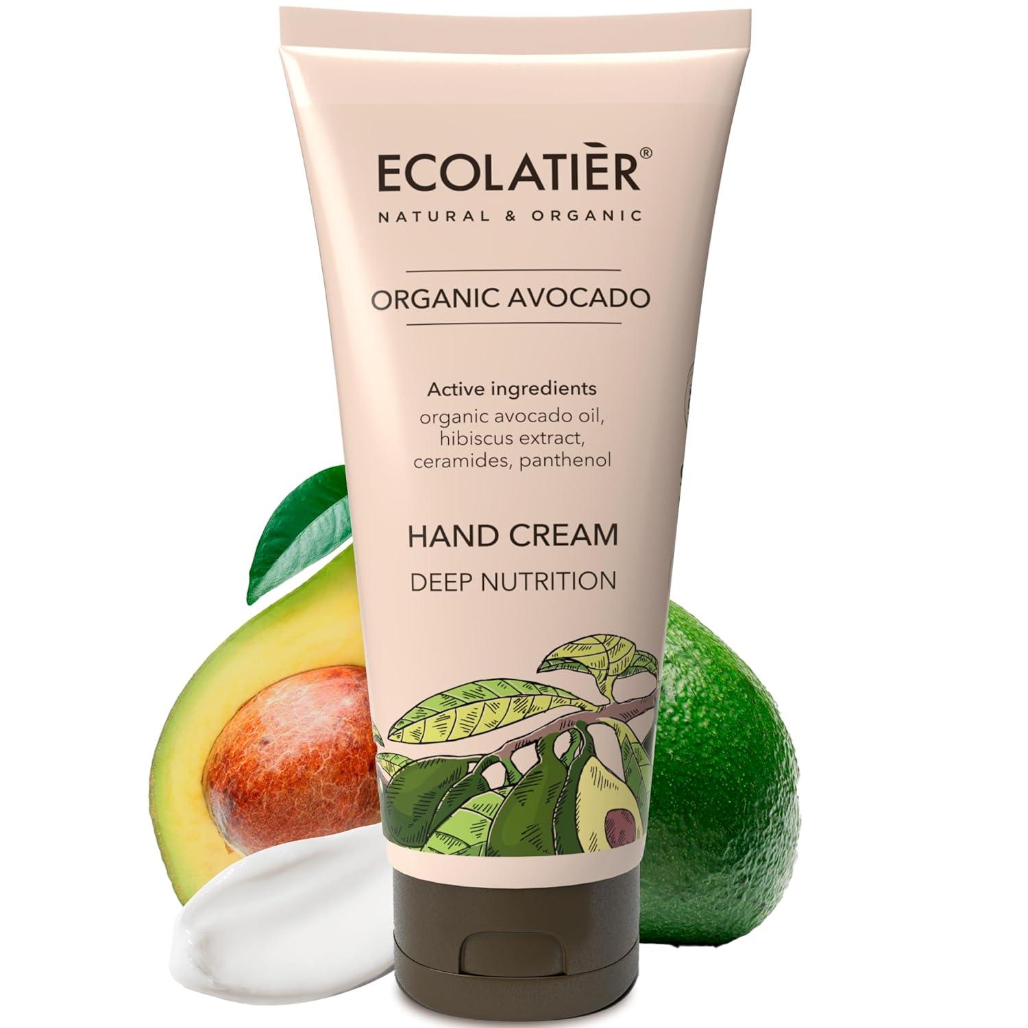 Deep Nourishing Hand Cream – Organic Avocado & Shea Butter – Damask Rose